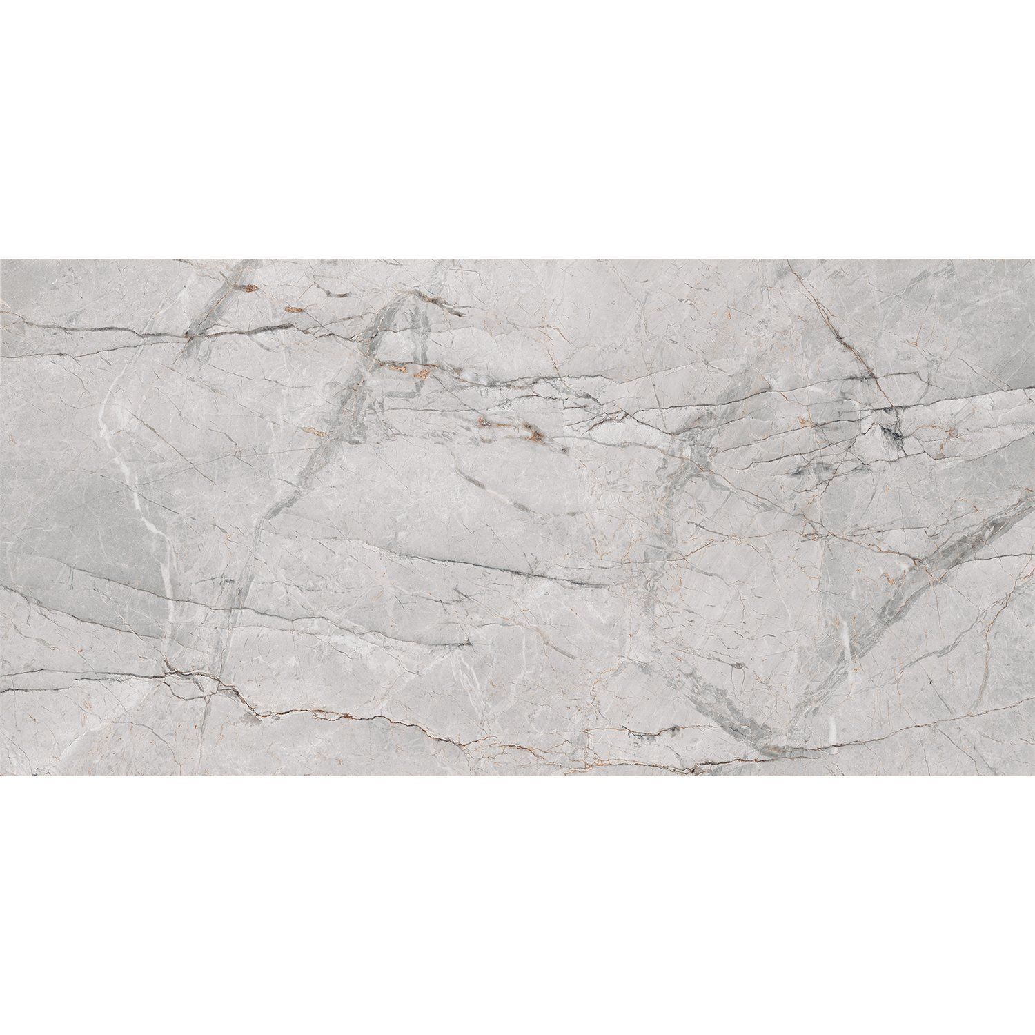 Quito Grey Marble Porcelain Tile (1200x600mm) | Marble Effect Floor Tiles
