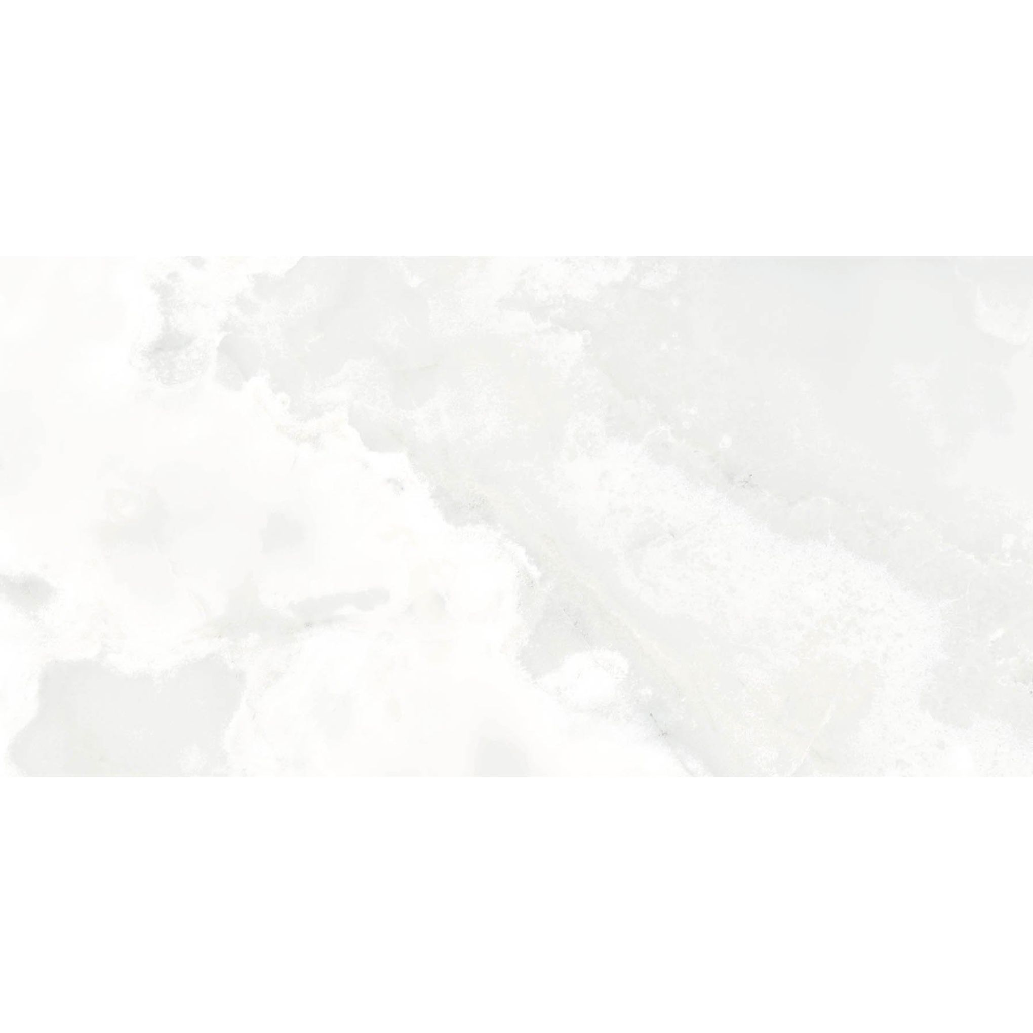 Alaska White Onyx Marble Super Porcelain Tile (600x1200mm) | Go Tiles