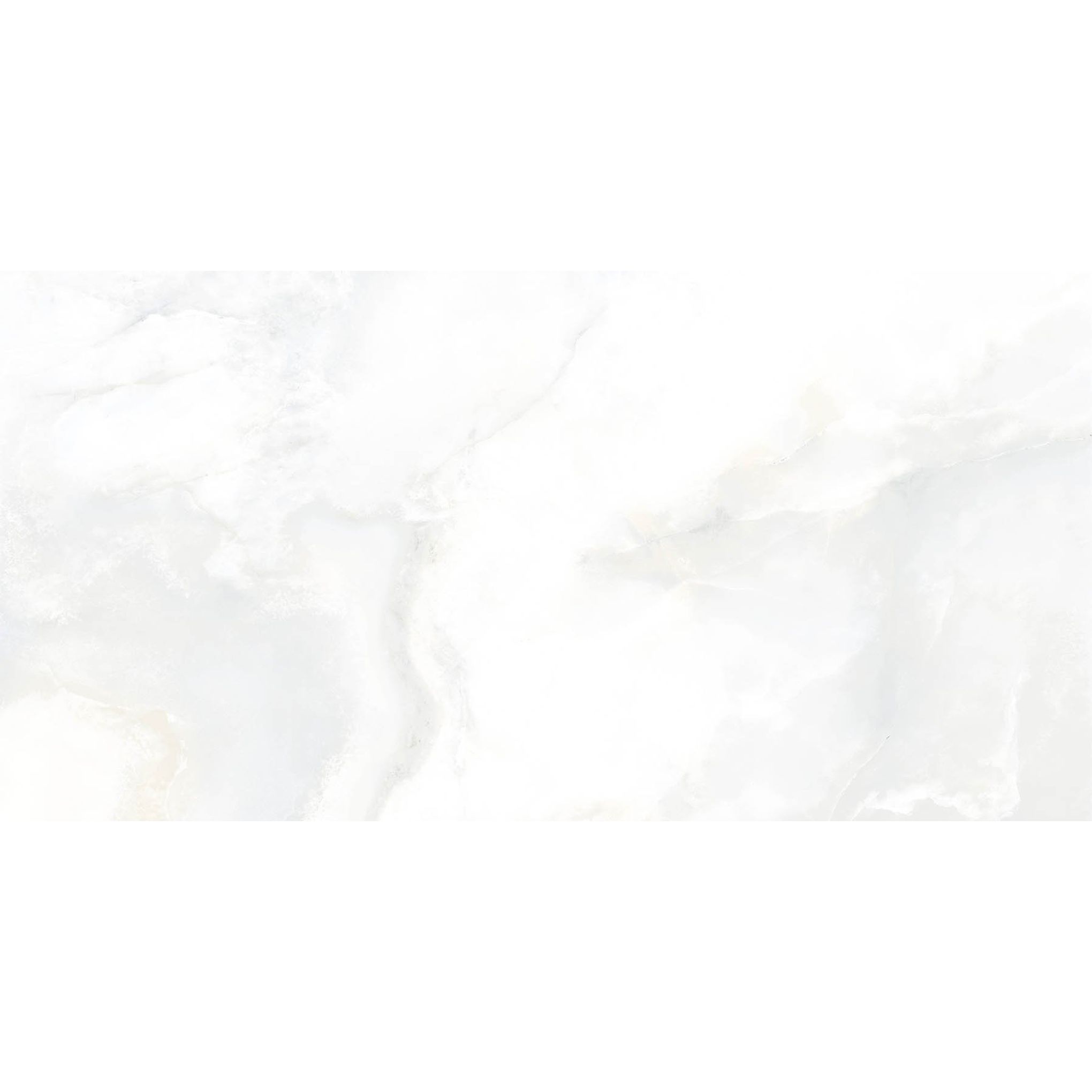 Alaska White Onyx Marble Super Porcelain Tile (600x1200mm) | Go Tiles
