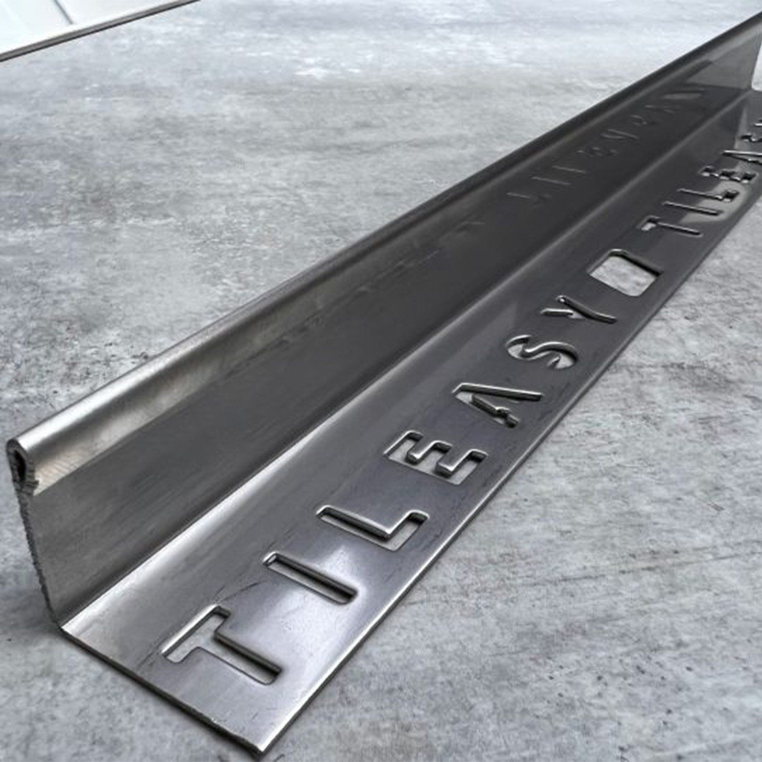 Tileasy Stainless Steel Brushed Chrome Outdoor Tile Trim | Outdoor Tile ...