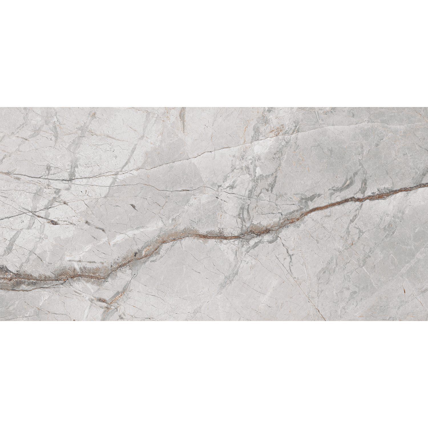 Quito Grey Marble Porcelain Tile (1200x600mm) | Marble Effect Floor Tiles
