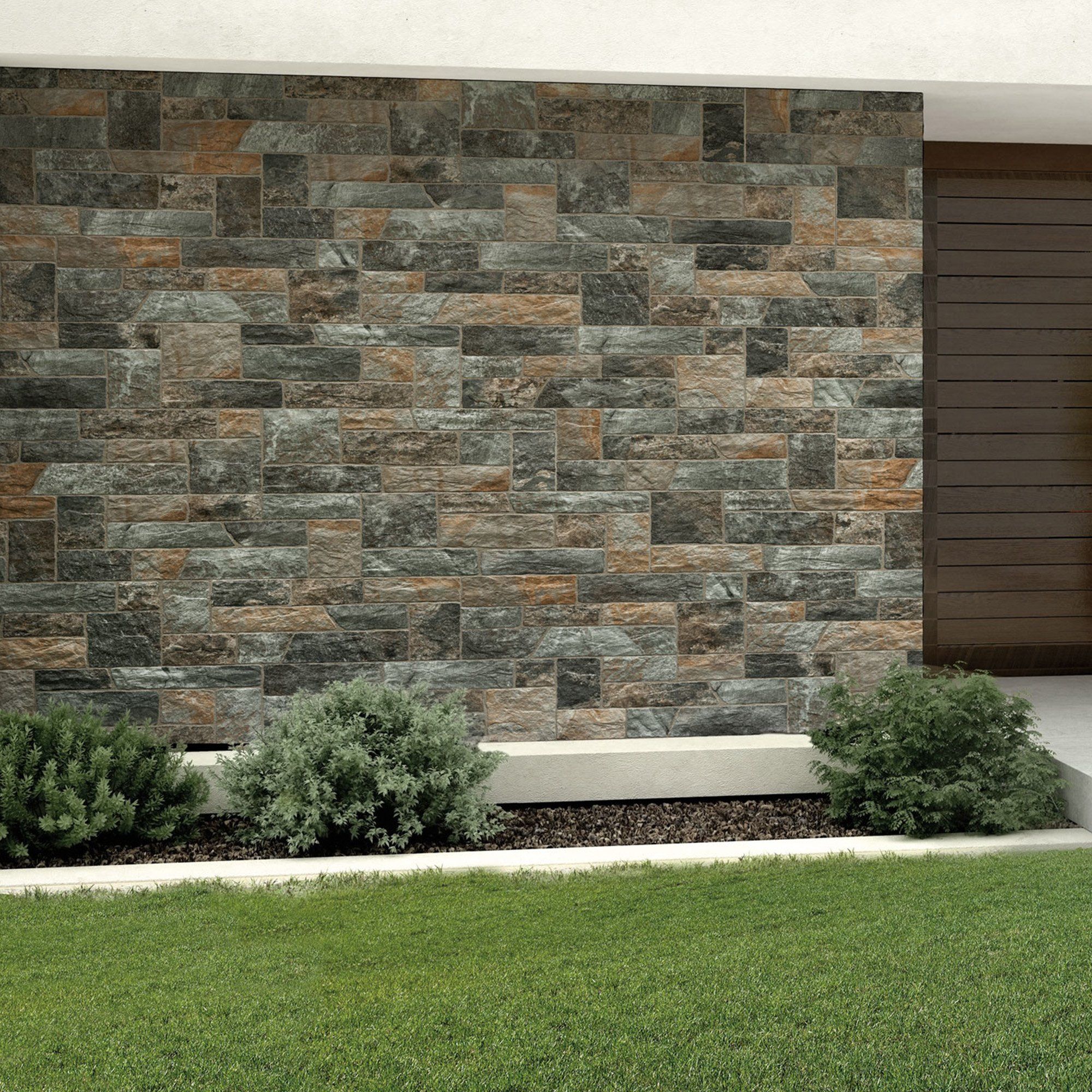 Medina Natural Textured Stone Porcelain Tile (890x320mm) | Go Tiles