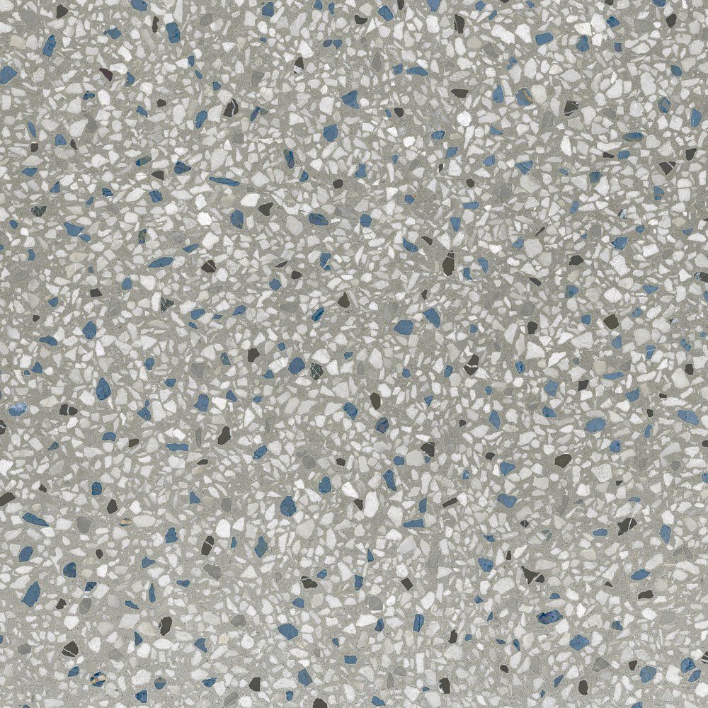Santiago Grey Terrazzo Stone Porcelain Tile (1000x1000mm) | Go Tiles