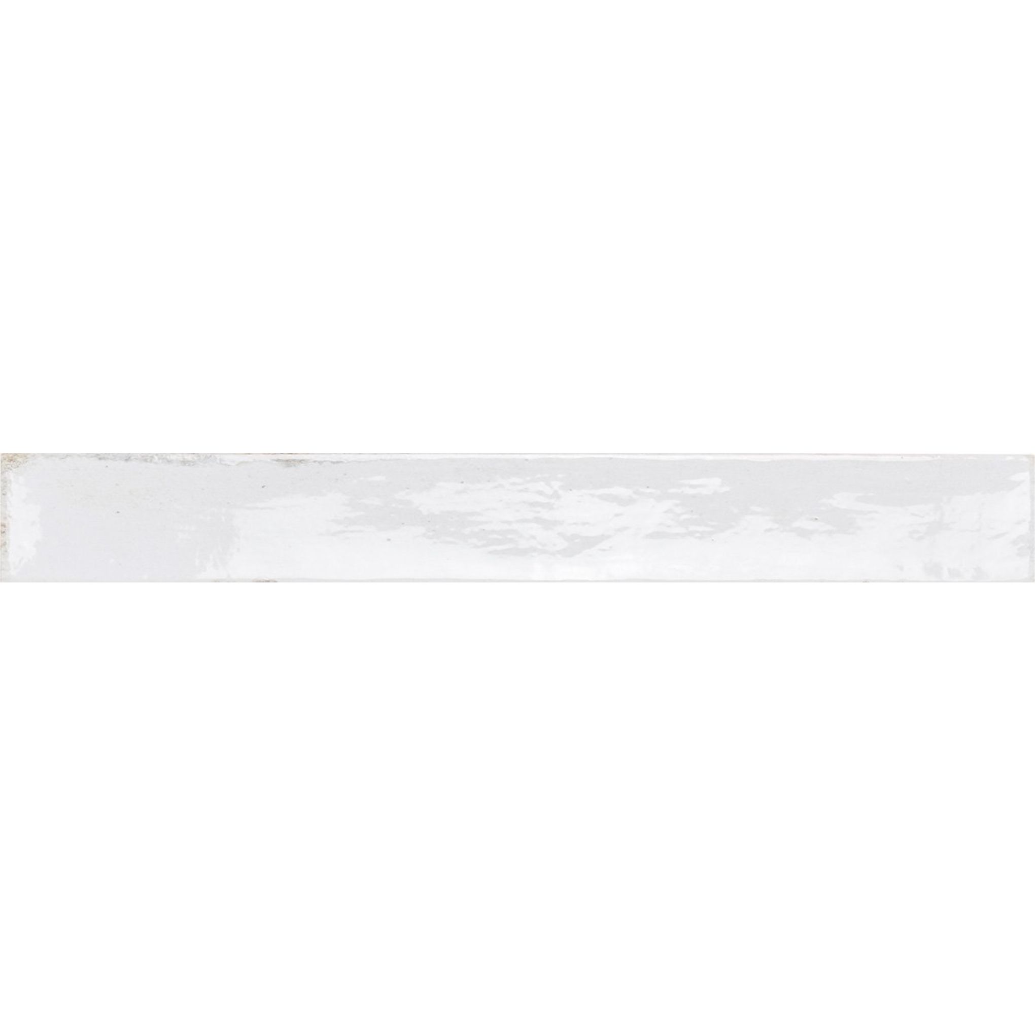 Celeste White Ceramic Brick Tile (400x50mm) | GoTiles