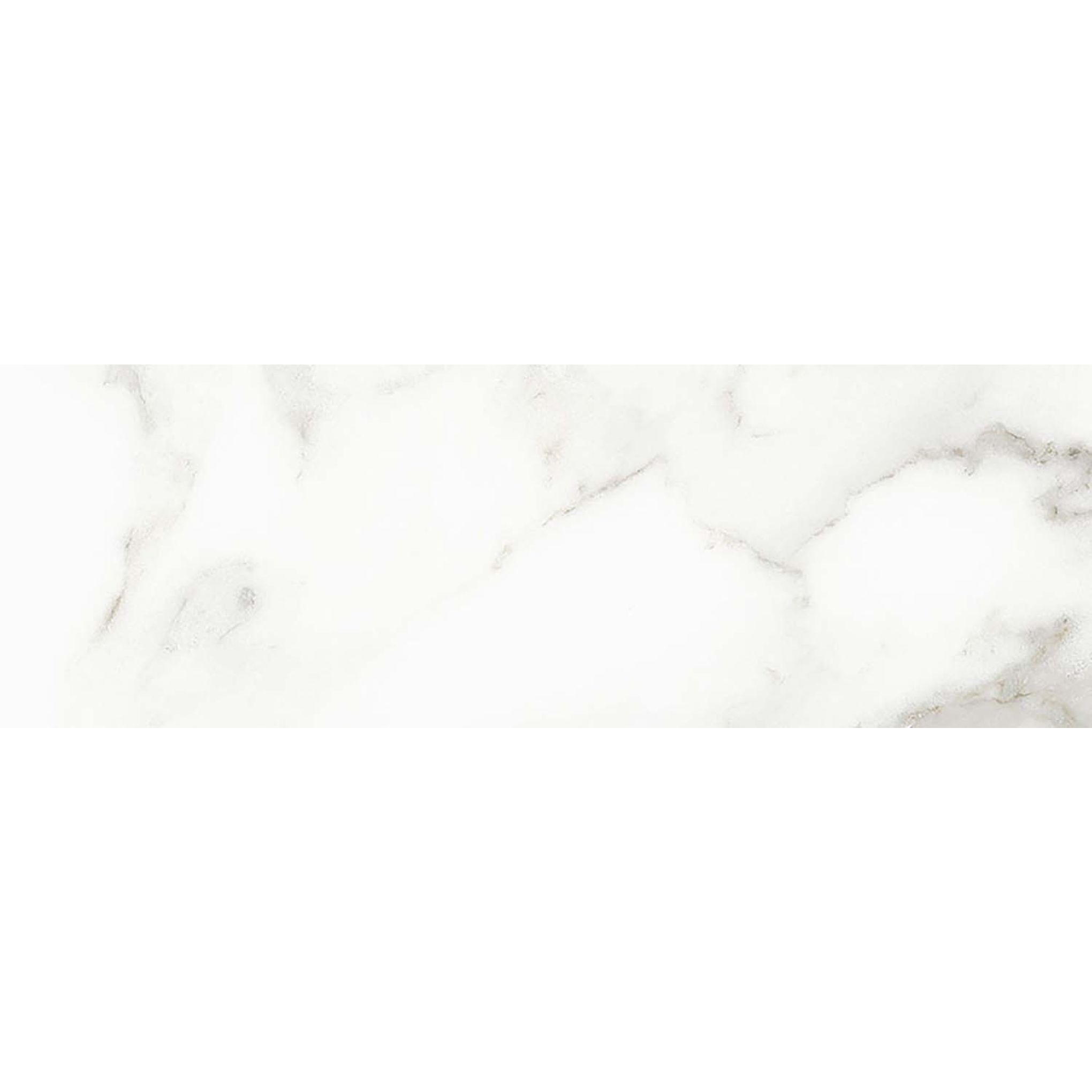 Manila White Marble Gloss Porcelain Brick Tile (300x100mm) | Marble ...