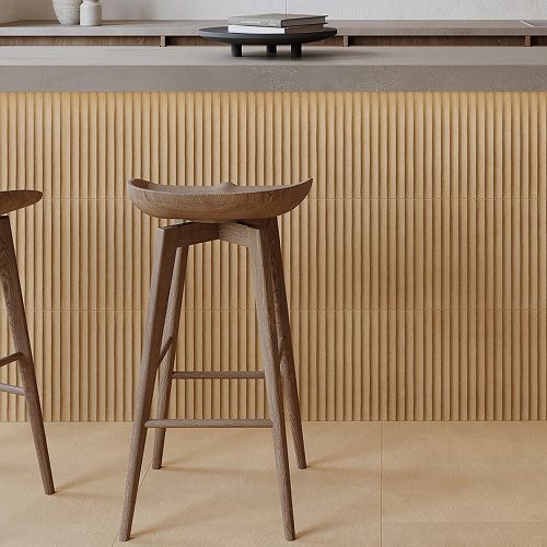 Oasis Coral Stone Textured Ceramic Tile (1000x315mm) | GoTiles