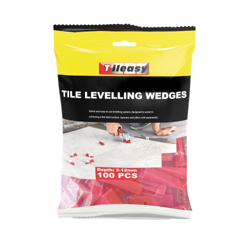 Tileasy Tile Levelling Wedges - Pack of 100 | Tile Wedges & Spacers