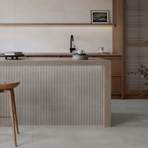 Oasis Grey Stone Textured Ceramic Tile (1000x315mm) | GoTiles