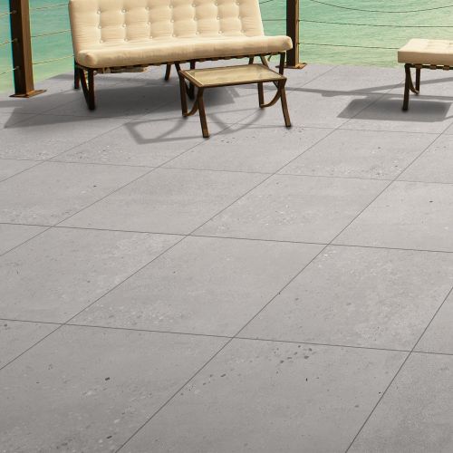 Pontus White Outdoor Porcelain Tile (900x600mm) | Cheap Tiles ...