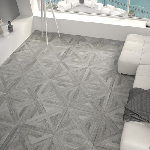Halcyon Grey Wood Effect Porcelain Tile (590x590mm) | Go Tiles
