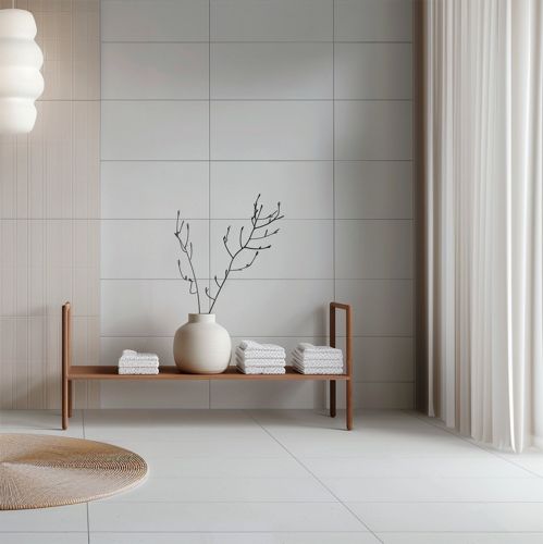 Blanco White Matt Ceramic Tile (500x250mm) | Go Tiles