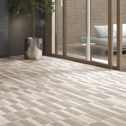 Tierra Beige Stone Porcelain Tile | GoTiles | KitKat Tiles