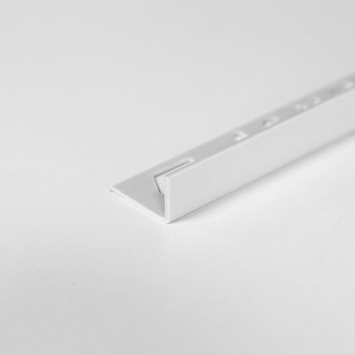 Tileasy Plastic 12mm Grey Tile Trim | Tile Edging