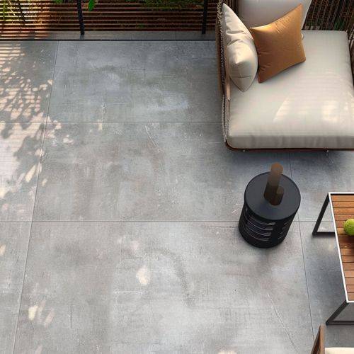 Grove Grey Outdoor Concrete Effect Porcelain Tile | GoTiles ...
