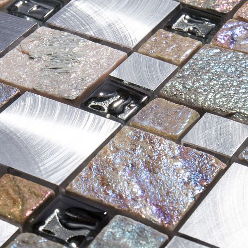 Iona Multicoloured Modular Mosaic Tile (300x300mm) | GoTiles