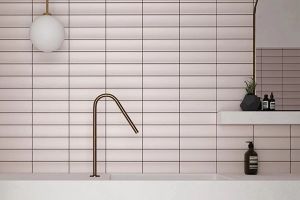 Celeste Pink Ceramic Brick Tile (400x50mm) | GoTiles